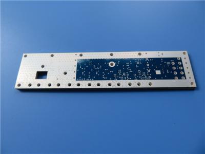 China Hybrid PCB Built On 8 mil RO4003C and FR4 With Immersion Silver and Blue Color for Radio Frequency for sale
