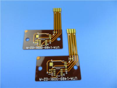 China Single Sided Flexible Printed Circuit (FPC) Built On Polyimide With Immersion Gold for sale