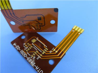 China Single Sided Flexible Printed Circuit (FPC) Built On Polyimide With Immersion Gold for sale