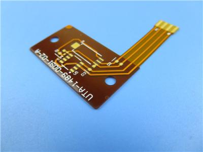 China Single Sided Flexible Printed Circuit (FPC) Built On Polyimide With Immersion Gold for sale