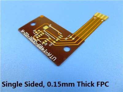 China Single Sided Flexible Printed Circuit (FPC) Built On Polyimide With Immersion Gold for sale