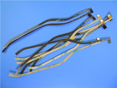 China Single Layer Flexible Printed Circuit Board Built on Polyimide with Stiffener and Gold Pads for Antennas for sale
