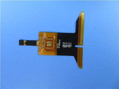 China Flexible PCB on Polyimide with Stiffener of Stainless Steel  and Immersion Gold for Frequency Generator. for sale