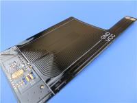 China Double Layer Flexible PCB Prototype Flexible Circuit with Black Coverlay for sale