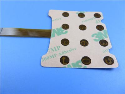 China Single Layer Flexible FPC With 3M Tape for Keypad Membrane for sale