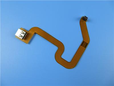 China Double Sided Flexible PCB Built On Polyimide With 90 OHM Impedance Control for sale