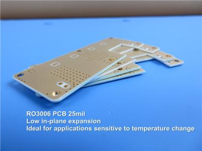 China Rogers RO3006 Microwave PCB 2-Layer Rogers 3006 25mil 0.635mm Circuit Board DK6.15 DF 0.002 High Frequency PCB for sale