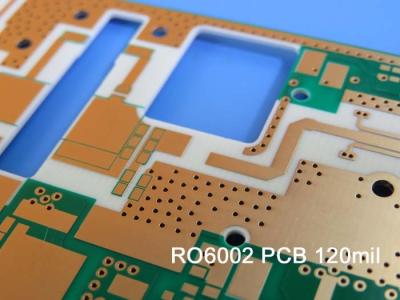 China Rogers HF PCB Built on RT/Duroid 6002 120mil 3.048mm DK2.94 With Immersion Gold for Power Backplanes for sale