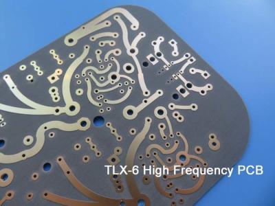 中国 液浸の金が付いているTaconic TLX-6高周波プリント基板62mil 1.575mm TLX-6 RF PCB 販売のため