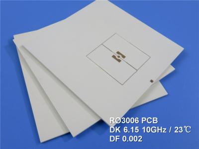中国 ロジャース3006高周波PCB RO3006 RF PCBの10mil、25milおよび50mil厚いコーティングの液浸金、錫、銀およびHASL 販売のため