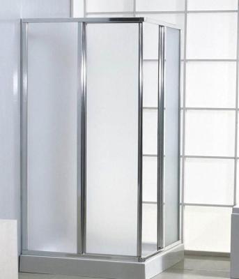 China Satin Frosted Shower Tempered Glass 1/4" Easy Cleaning Safety Corners for sale