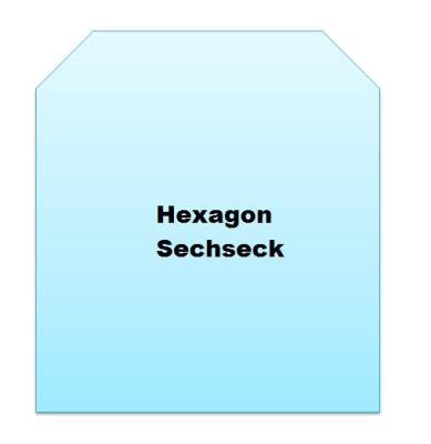 China Hexagon Glass Bottom Plate With Compressive Stress Layer Safety for sale