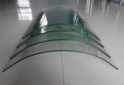 China Custom Bent Glass , Tempered Bent Curved Glass For Pool Fencing for sale