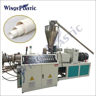 Tubo del conducto del PVC que hace la máquina 16-40m m, línea eléctrica de la protuberancia del conducto del sistema PVC del conducto