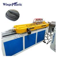 China PE / PP / PVC Single Wall Pulling Wire Corrugated Pipe Machine for sale