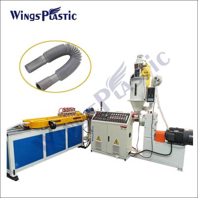 China Plastic Wash Basin Drainage Pipe Extrusion Line / Corrugated Pipe Machine for sale