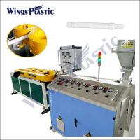 China Plastic Flexible Basin Drain Pipe Machine / PP Hose Corrugator for sale