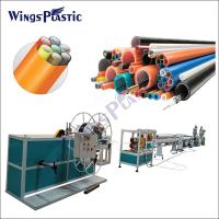China HDPE Single Wall Cod Pipe Making Machine / Plastic Corrugated Optic Duct Pipe Extrusion Machine for sale