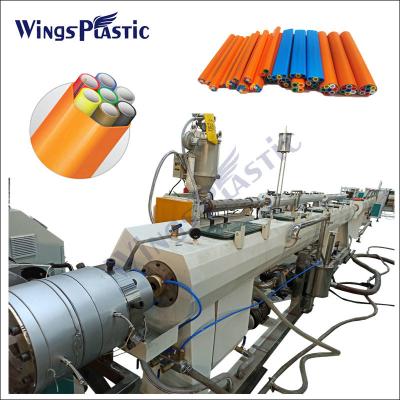 China HDPE PE Microduct Silicon Cored Pipe Making Machine / Production Line for sale