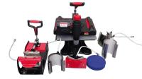 China 220V Semi Automatic 8 In 1 Combo Heat Press Machine for sale