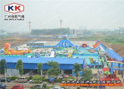 Cina Più grande affitti gonfiabile commerciale degli acquascivoli PVC 0.6mm/di 0.55mm in vendita