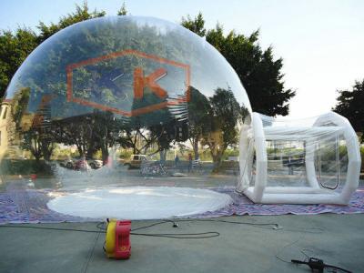 China Outdoor Event Transparent Inflatable Dome Tent With Tunnel encryption oxford fabric for sale