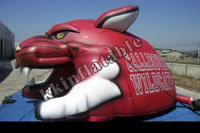 China Bespoke Lifelike Animal Head Inflatable Tunnel backyard With Double stitching for sale