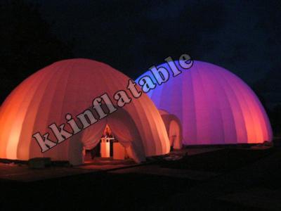 China Trading Show / Advertising Inflatable Event Tent , Led Inflatable Dome Lighting Marquee Tent for sale
