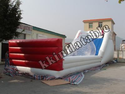 China Crazy Game Inflatable Sport Games Zorb Ball With Large Slide Ksg-g91 for sale