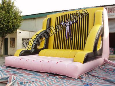 China Spider Man Inflatable Sport Games Inflatable Velcro Wall Fire Resistant for sale