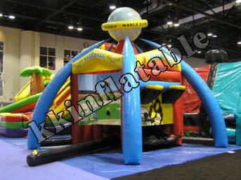 China Double layers Commercial Inflatable Sports Games For Kids Funny for sale