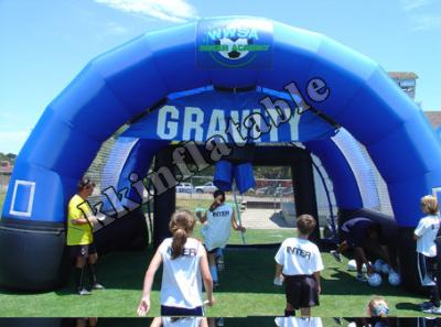 China Custom PVC Commercial Inflatable Sports Games / Inflatable Football Game With Powerful Blower for sale