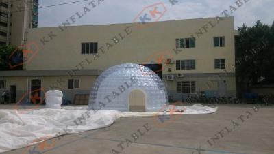China Large 0.8mm PVC Inflatable Clear Tent 6 x 6m Durable For 8person for sale
