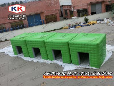 China Small Air Tight Inflatable Camping Tent , Air Sealed Inflatable Cube Tent for sale