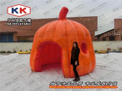 China Air Sealed Inflatable Tent  Rental Orange Durable 4mDia 6person For Kids for sale