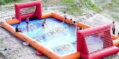 China Eco-friendly Outdoor Inflatable Game , Inflatable Water Football Pitch for sale