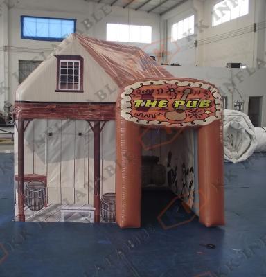China Mobile Inflatable 6 person Tent pub hire / inflatable family tent for sale