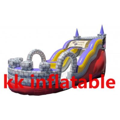 China 9m X 3m Inflatable Sports Games / Enchanted Castle inflatable water slide for sale