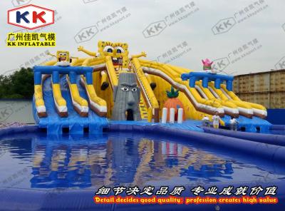 Cina gioco gonfiabile del PVC del parco gonfiabile fuori door.0.99 millimetro dell'acqua in vendita