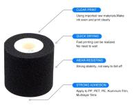China 40*40 mm Date Coding Machine Dry Ink Roll in Red Color Suitable for MY-380 Coder for sale