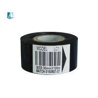 China 35mm Width Hot Stamp Ribbon 100m Length Black Date Coding Roll for Date Coder Compatible for sale