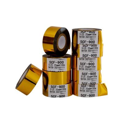 Cina Stampatrice a colori Applicabile Folia di stampaggio a caldo in oro per la macchina di codifica 30 mm * 100 m in vendita