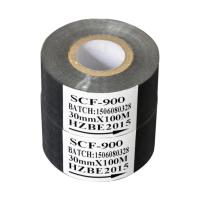 China Printer Ribbon 12mm Width 30mm x 100m Black Roll Compatible with Hot Stamp Coder for sale