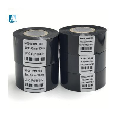 China HP241B Hot Stamping Foil Ribbon for 30*100m Black Batch and Expiry Date Stamp Machine for sale
