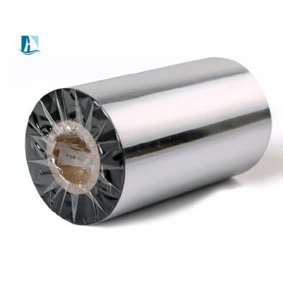 Cina Temperatura del nastro di trasferimento termico a base di resina di cera per etichetta nera 100C-160C per la stampa di etichette in vendita