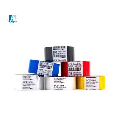 China FC1 LC1 SCF-900 25mm 30mm 40mm*100m Hot Foil Ribbon in Colorful Gold Silver Green Blue for sale