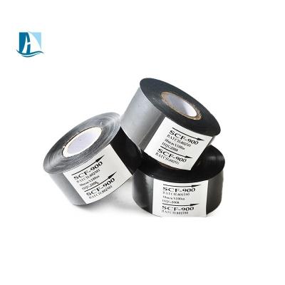 Cina Carta in ottone compatibile 30 mm x 100 m Nero Codifica Nastro Rollo per SCF900 Hot Stamp Nastro Su Macchina di imballaggio in vendita