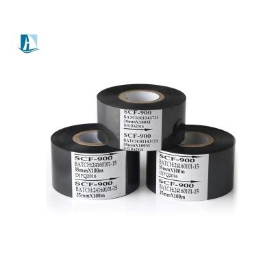 China SCF-900 NY-900 Black 30mm Width 100M Length Hot Stamp Ribbons for Date Coding Printers for sale