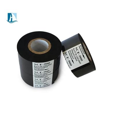 China SCF-900 NY-900 Black 30mm Width 100M Length Hot Stamp Ribbons for Date Coding Printers for sale