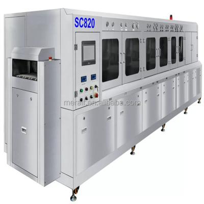 China SC820 Semiconductor packaging spray cleaning machine with 28 pcs spray rods and long wash modular for sale
